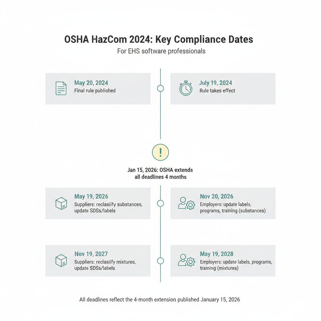 OSHA Hazard Communication Standard: Upcoming Deadlines and Compliance Guide